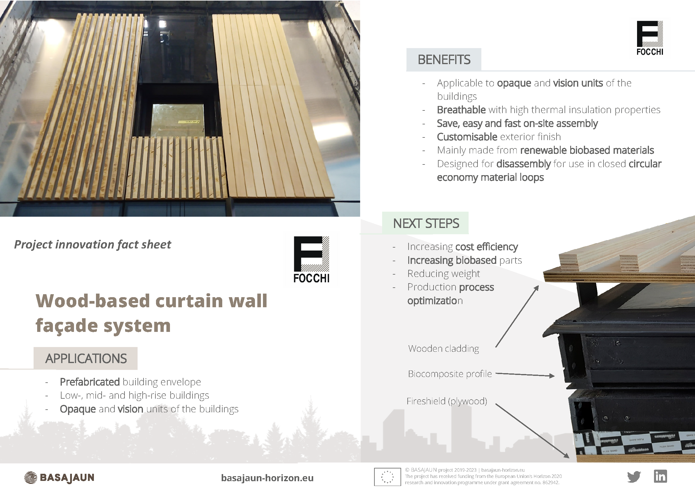 Innovation | Focchi - Wood-based curtain wall façade system - basajaun ...