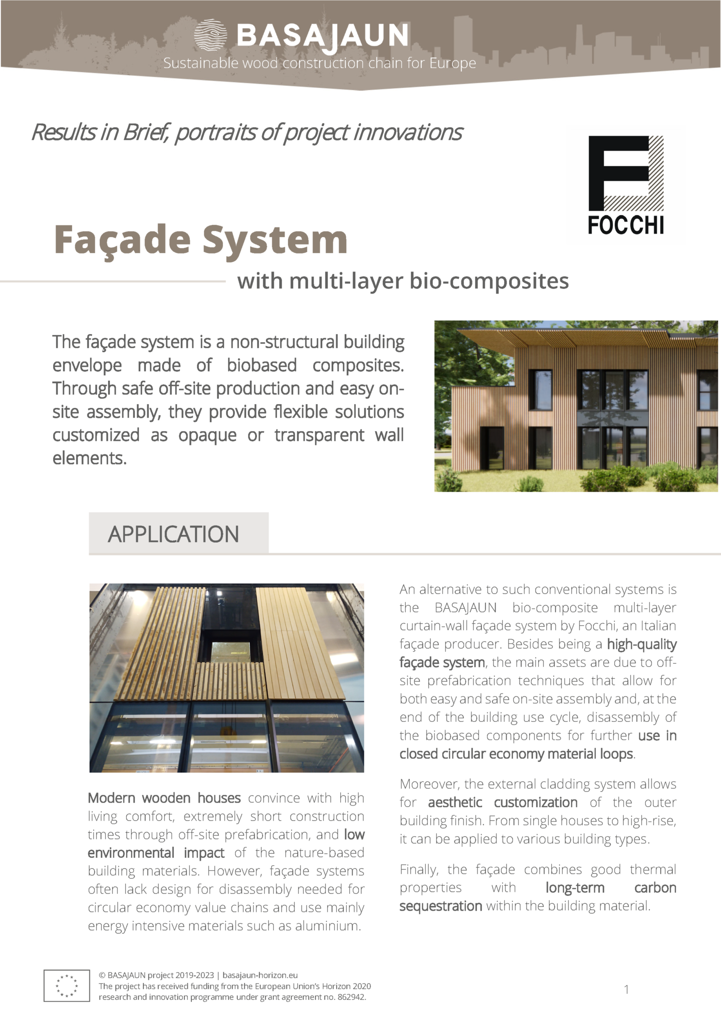 Innovation | Focchi - Wood-based curtain wall façade system - basajaun ...